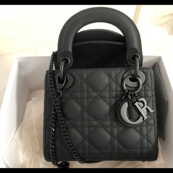 Dior | Bags | Brand New Lady Dior Mini Ultra Black For Sale | Poshmark